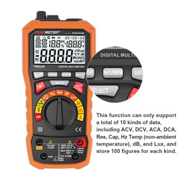 Quality Commercial Auto Range Digital Multimeter With Relative Sound Level Meter for sale
