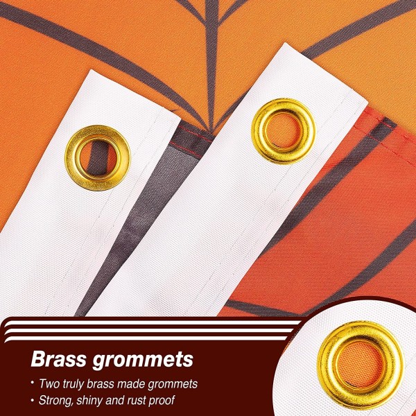 Quality Orange 120x180cm Halloween Outdoor Flags Double Sided Printed for sale
