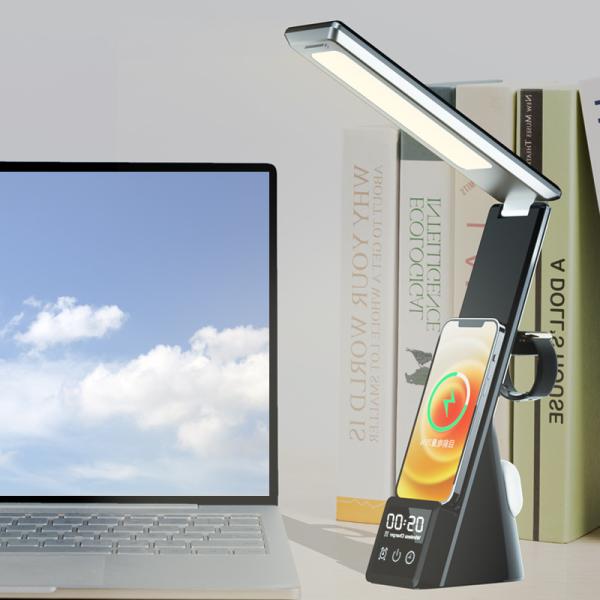 Quality Multi Function Wireless Charger With Clock Lamp for sale