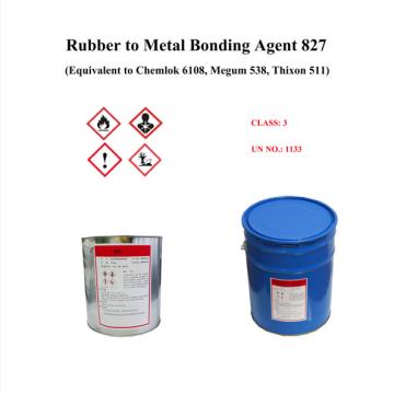 Quality Rubber To Metal Bonding Adhesive 827 Black liquid for sale