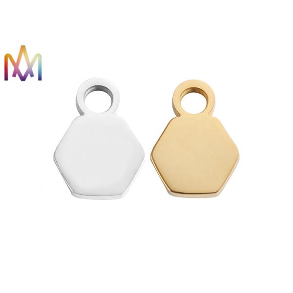 Quality Pentagon Engraved Charm Tags for sale