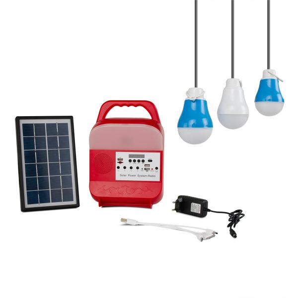 Quality CE MSDS IEC Plastic Solar Home Lighting System With Power Bank for sale