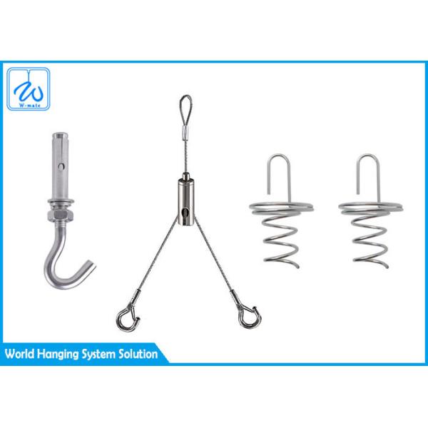 Quality 1.5mm OD Acoustic Ceiling Suspension System , Brass Steel Ceiling Hanging System for sale