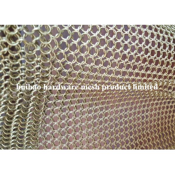 Quality 1.2MMX10MM Fire Protection Metal Ring Mesh for Partition Wall Fabrication for sale