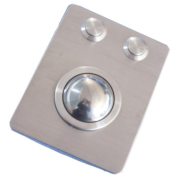 Quality IP65 vandal proof metal trackball pointing device with 2 mouse buttons for sale