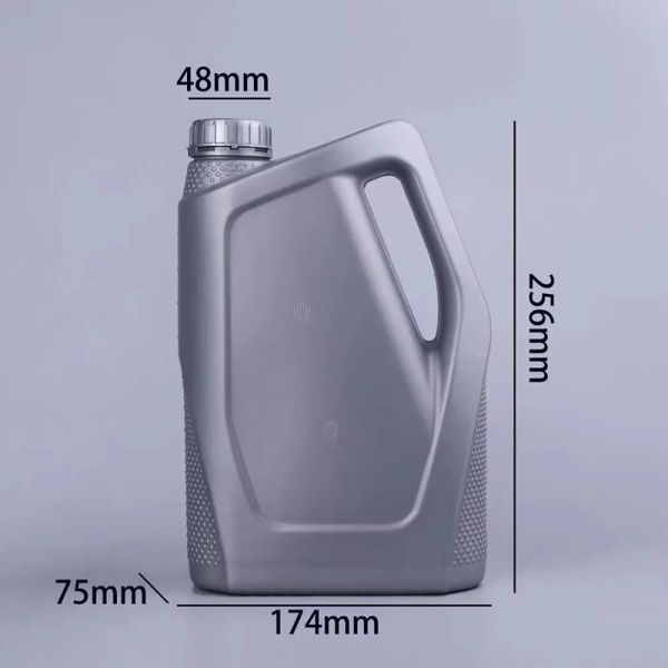 Quality Lightweight Plastic Engine Oil Bottle with Integrated Handle for sale