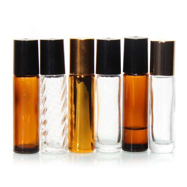Quality Custom 5Ml 10Ml 15Ml Glass Perfume Roll On Bottle With Stainless Steel Roller for sale