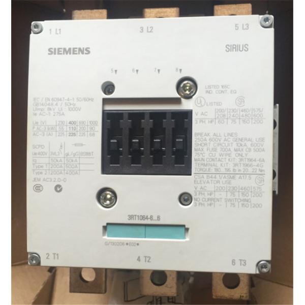 Quality Siemens Sirius 3rt1065-6ap36 265A Electrical Contactor Switch for sale