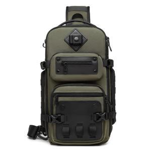 Quality Men's Tactical Waterproof Chest Bag 20x17x39cm Oxford Cloth for sale