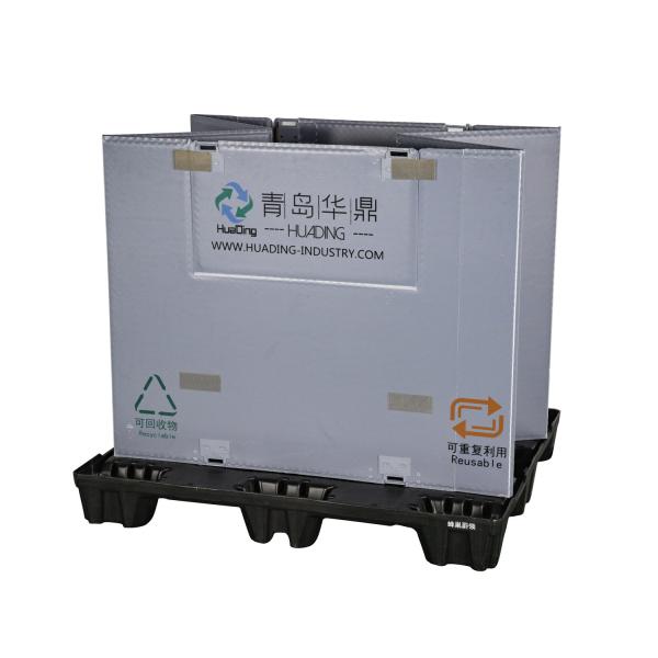 Quality Automotive Parts Packaging Heavy Duty Foldable Coaming Box with Pallet and for sale
