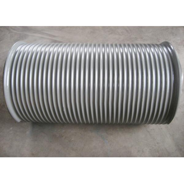 Quality 800mm Diameter Lebus Grooved Drum Sleeves High Polymer Gray for sale