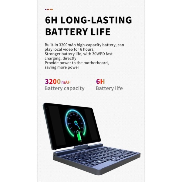 Quality Intel Processor 2 In 1 Mini Laptop Computer 12g Ddr5 1tb Ssd 8 Inch Touch Screen for sale