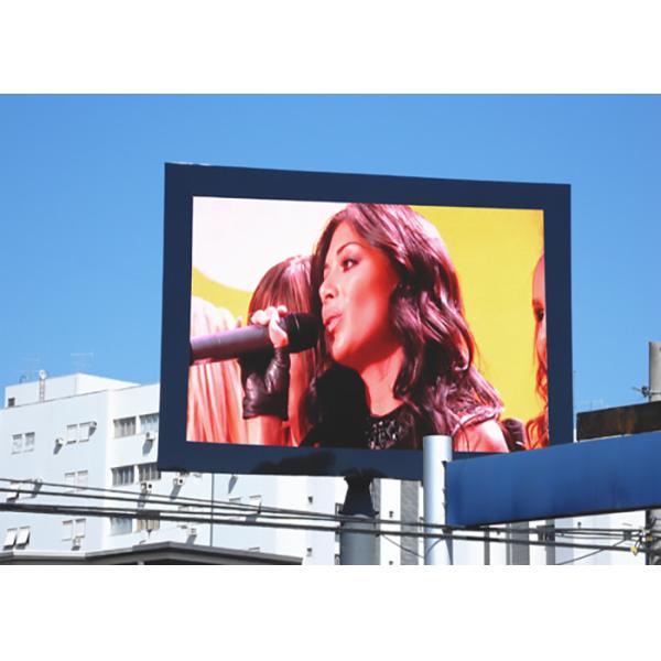 Quality 10mm Outdoor Full Color Led Display High Brightness 6000cd/Sqm for sale