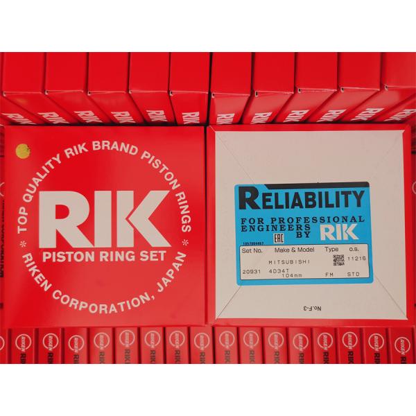 Quality Diesel Engine 4D34T RIK Piston Rings ME997240 104mm Cylinder Diameter for sale