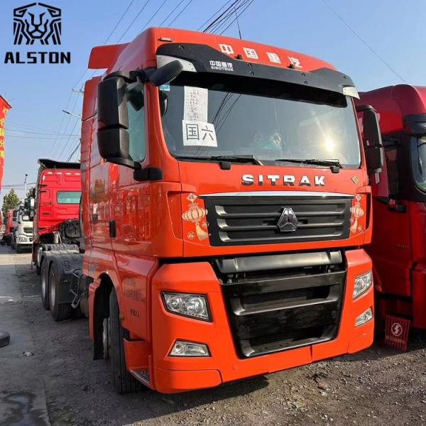 Quality Sitrak C7H 480hp 6x4 Tractor Truck Sitrak LNG Used Tractor Head Truck for sale