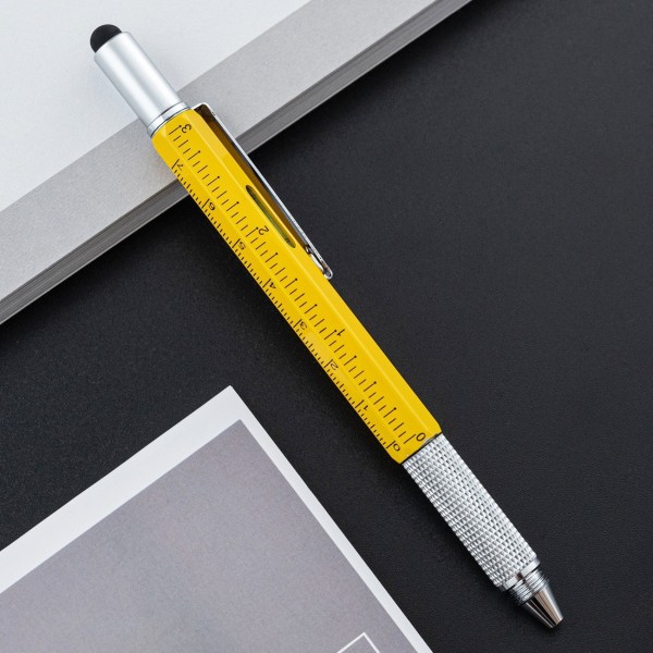 Quality Multifunctional Metal Creative Ballpoint Pen Ruler Screwdriver Touch Screen for sale