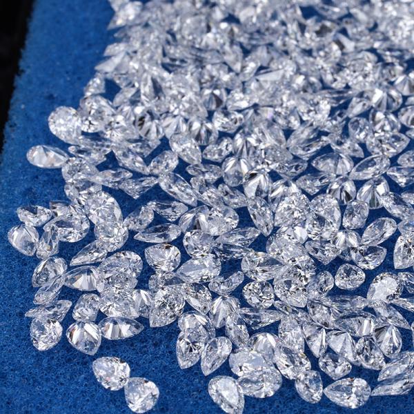 Quality Round Cut Lab Grown Loose Melee Diamonds HPHT 1.6x1.8-6.8x7.2mm 0.01 To 0.68ct for sale