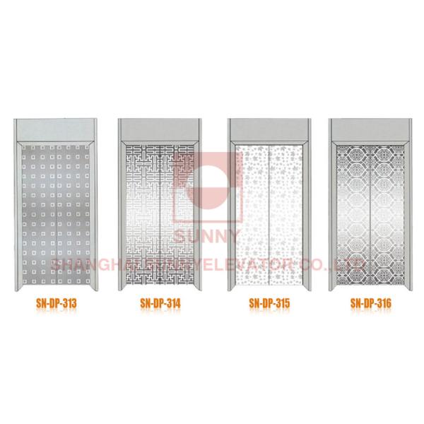 Quality Mirror / Etched Elevator Cabin Decoration Elevator Door System for sale