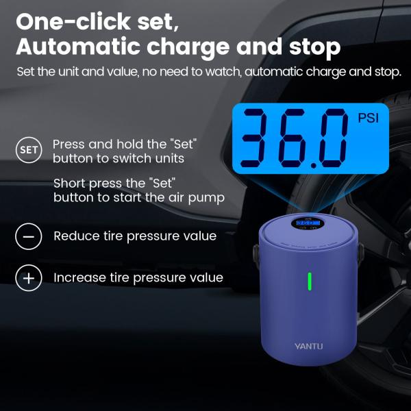 Quality 2022 A05 150PSI Rechargeable Electric Portable Tire Inflator for BMW Car and for sale