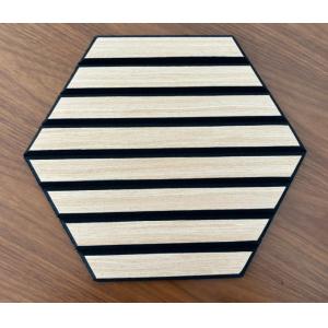 Quality Wall Decoration Wood Veneer Acoustic Panels Lightweight PET Wall Panel for sale