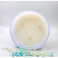 Quality Natural Soy Wax Scented Glass Small Jar Candle Wooden Wick For House for sale