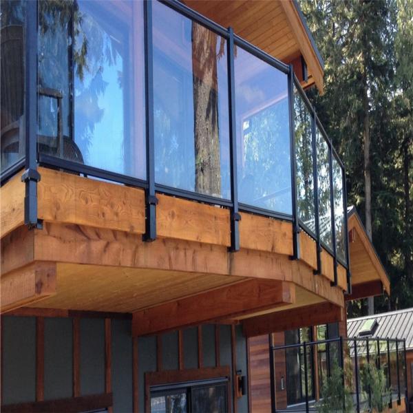 Quality Indoor Balcony Glass Railing Minimalism Style Customization for sale
