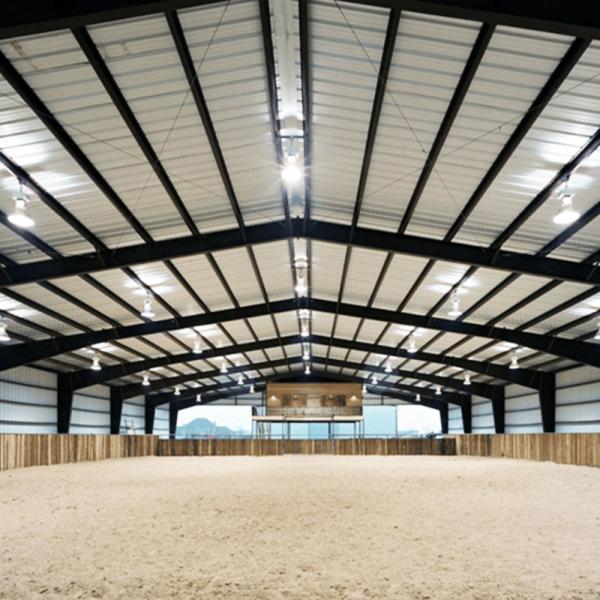 Quality Custom Prefabricated Steel Riding Arena Buildings Sliding Sandwich Panel Door for sale