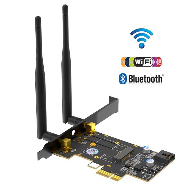 Quality NGFF M.2 Key A To PCl-e X1 Adapter For WiFi And Bluetooth Card Connect Bluetooth for sale