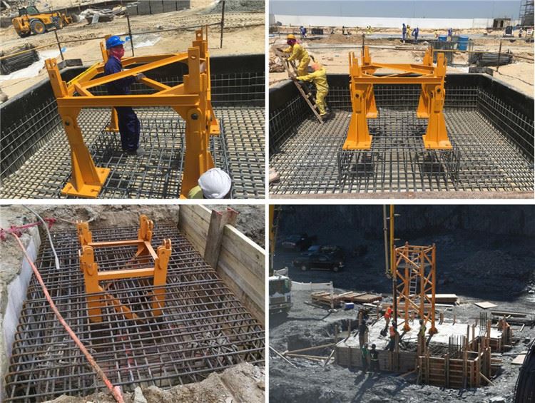 4.Installation of tower crane fixing angle