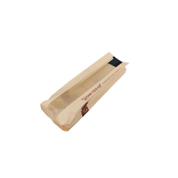 Quality Recyclable Kraft French Bread Baguette Bags Environmental Protection for sale