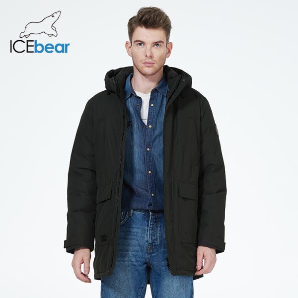 Quality Convenient Mens Parka Jacket Size L To 4XL Bio Down Jacket With Many Pockets for sale