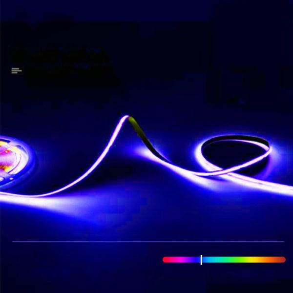 Quality 12w/M Cob Light Strip With 24v Led Color Adjustable Soft Light Strip for sale