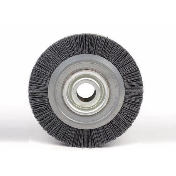 Quality 6 Inch Circular Nylon Wire Wheel Brush / Nylon Bristle Wheel For Decorative Glass for sale