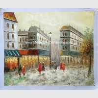 Quality Canvas Paris Oil Painting ，Thick Oil Paint Palette Knife 30" X 40" 36" X 48" for sale