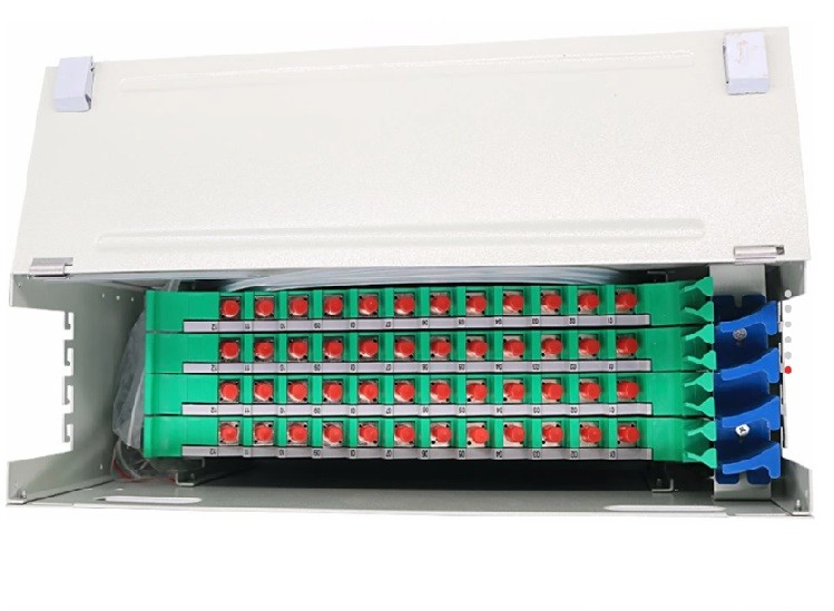Quality 48 Core FC 1U 19 Rack Mount Enclosure ODF Distribution Frame for sale