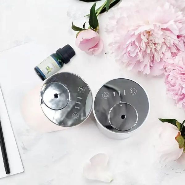 Quality HOMEFISH Portable Waterless Nebulizer Car Aroma Diffuser With Smart Touch Screen for sale