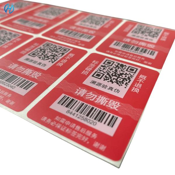 Quality Strong Glue And Waterproof Self Adhesive Security Labels for Thermal Transfer for sale
