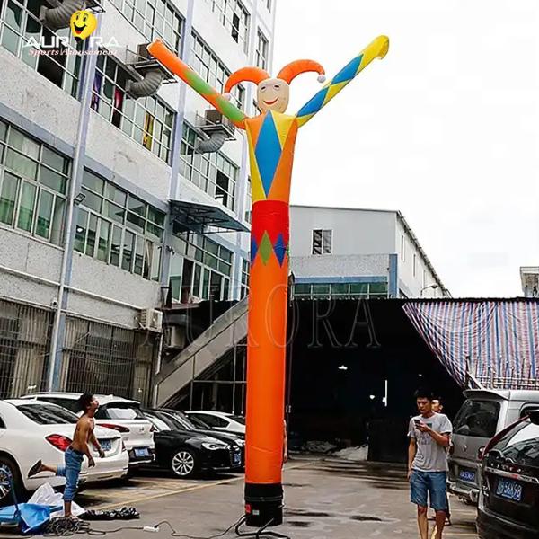 Quality 6m Inflatable Advertising Signs Clown Advertising Inflatable Air Dancer Man EN14960 SGS for sale