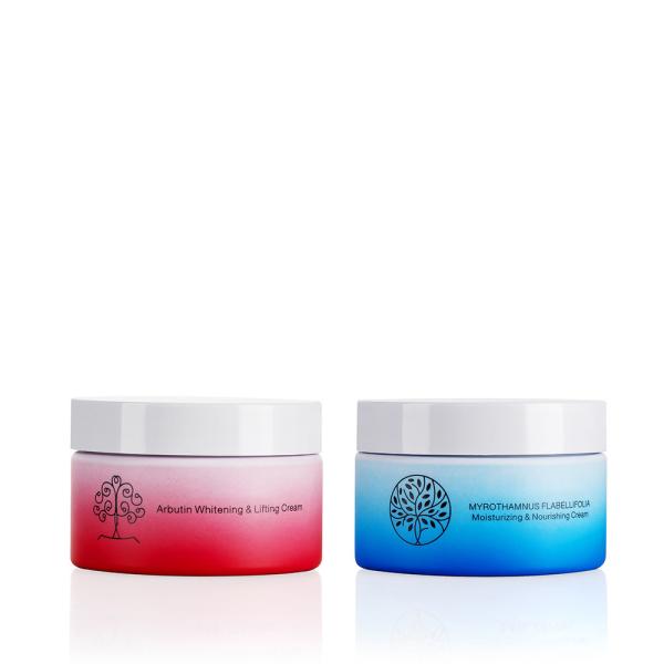 Quality Gradient Finish Wide Mouth Plastic Jars 80ml For Eye Cream for sale