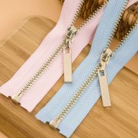 Quality Durable Metal Zipper Gold Teeth Zinc Alloy Open Type Clothing Accessories for sale