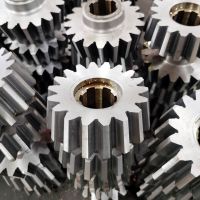 Quality 7 Module 18T Miter Straight Bevel Gears with Induction Hardending for sale
