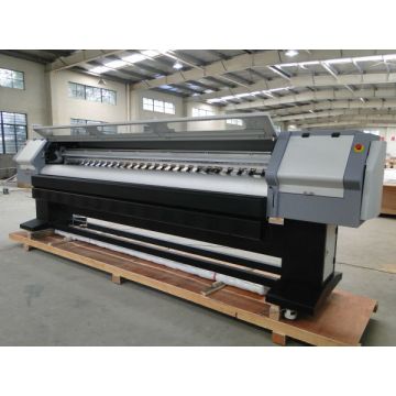 Quality Roll To Roll Solvent Large Format Printer , 8 Heads Flex Banner Printing Machine for sale