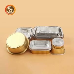 Quality Disposable aluminum foil tray with plastic lid take away food storage packaging for sale