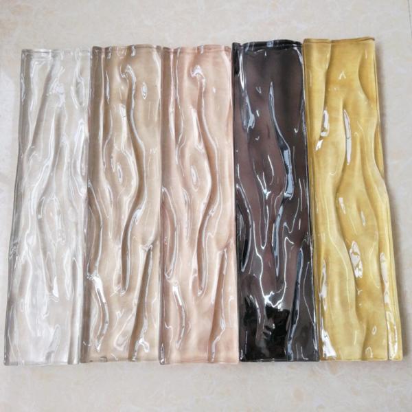 Quality Artistic Textured Glass Brick Blocks Superior Durability and Performance for for sale