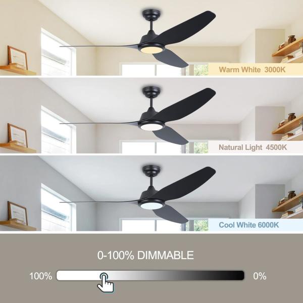 Quality 56 Smart Ceiling Fan Light with Alexa/Google Home Control for sale