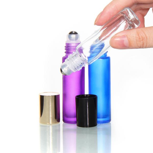 Quality Clear Mini Rollerball Bottles Refillable Roll On Bottle 10Ml for sale
