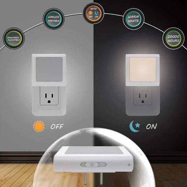 Quality DC6V Stepless Dimming Wall Smart LED Night Light For Bedroom for sale