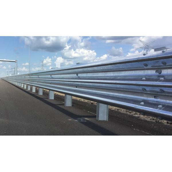 Quality En1317-Aashto M180 Standards Highway Guardrailsw Beam With H Post for sale