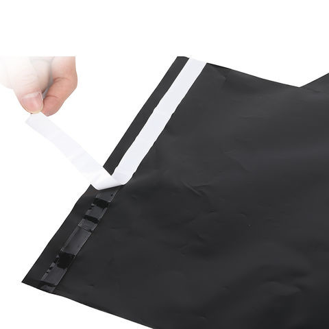 Quality Black Compostable Mailing Bags Custom Poly Mailer Bags No Chemicals for sale
