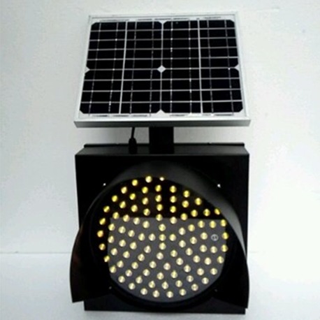 Quality 300mm 1 Appearance Solar Powered Panel Traffic Warning Light SG-301 for sale